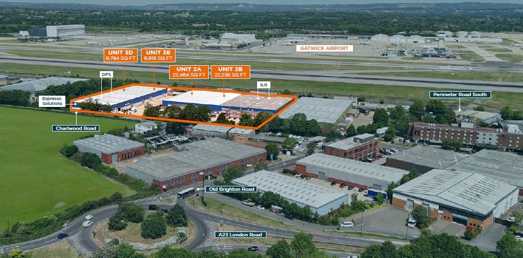 Units 2A, 2B, 3D & 3E Gatwick Gate, Charlwood Road, Crawley, Industrial ...