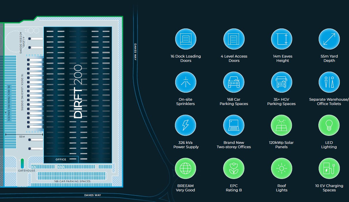 DIRFT 200, Logicor DIRFT, Danes Way, Industrial, To Let - DTRE